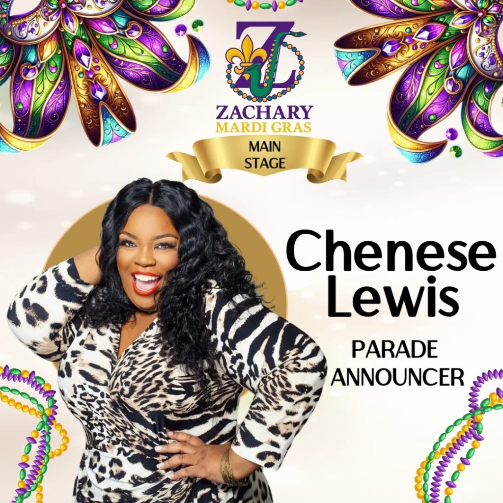 Chenese Lewis Named Official Parade Announcer for Inaugural Zachary ...